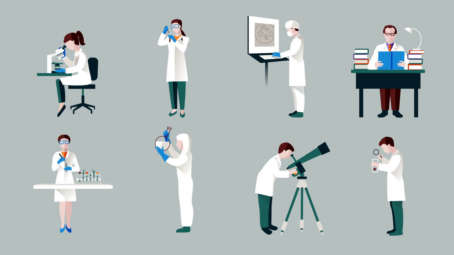 Scientists Characters Video Animation Footage Stock Motion Graphics Sbv 311674492 Storyblocks 