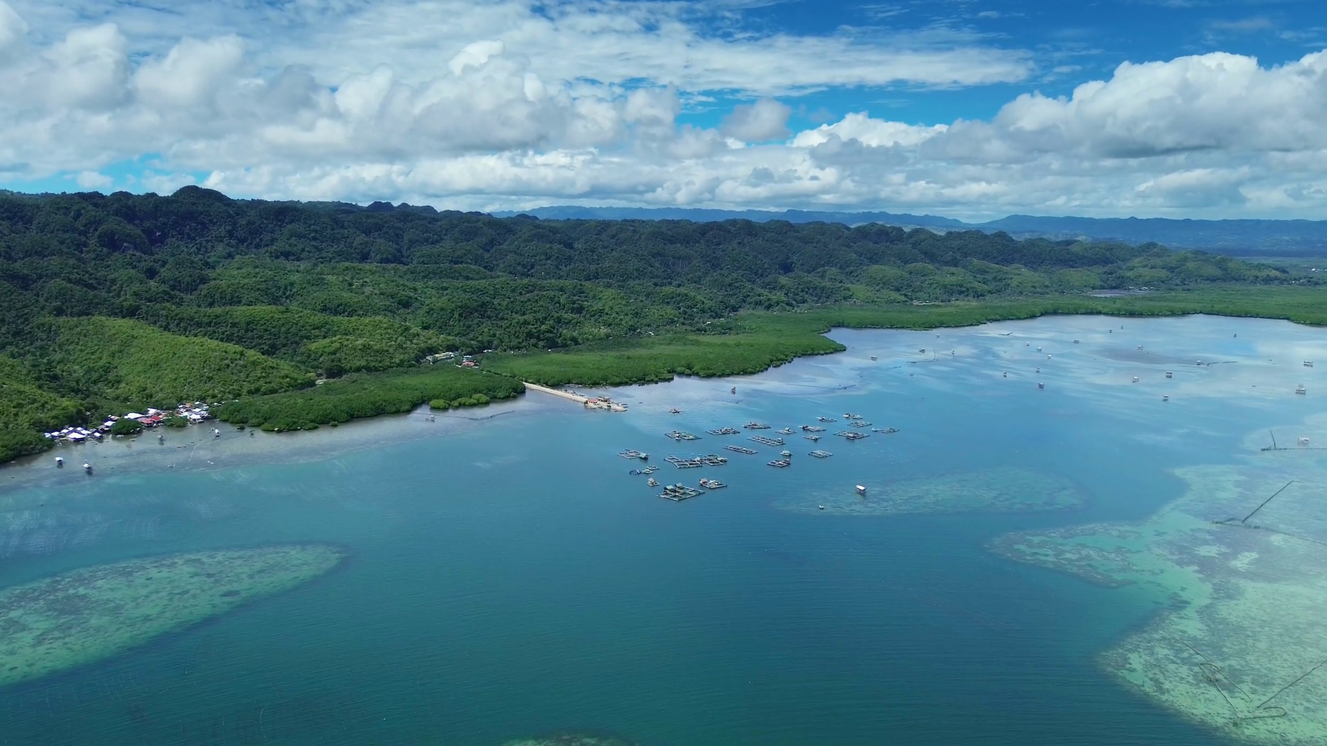 Aerial View Of Bohol Island With Mountains Stock Footage SBV-352122839 ...