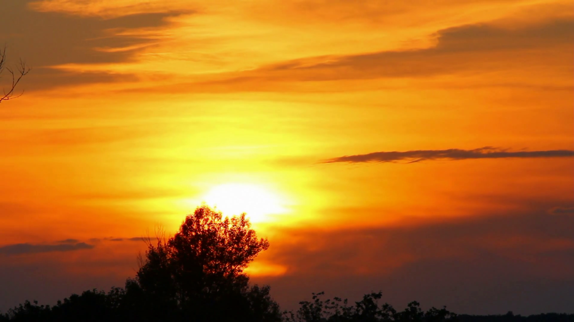 Timelapse With Dramatic Red Sunset Stock Footage SBV-347420605 ...