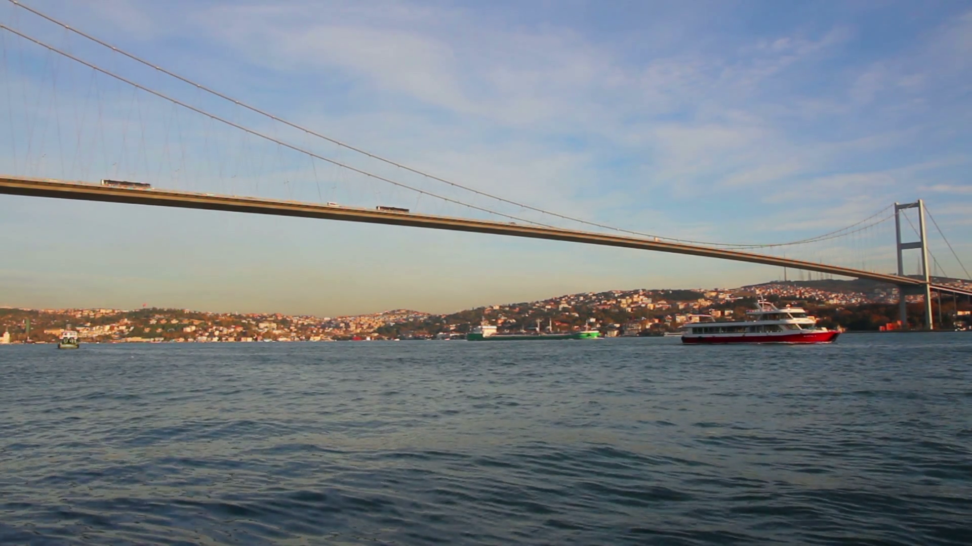 Bridge Over Bosphorus Strait In Istanbul Stock Footage SBV-347431015 ...