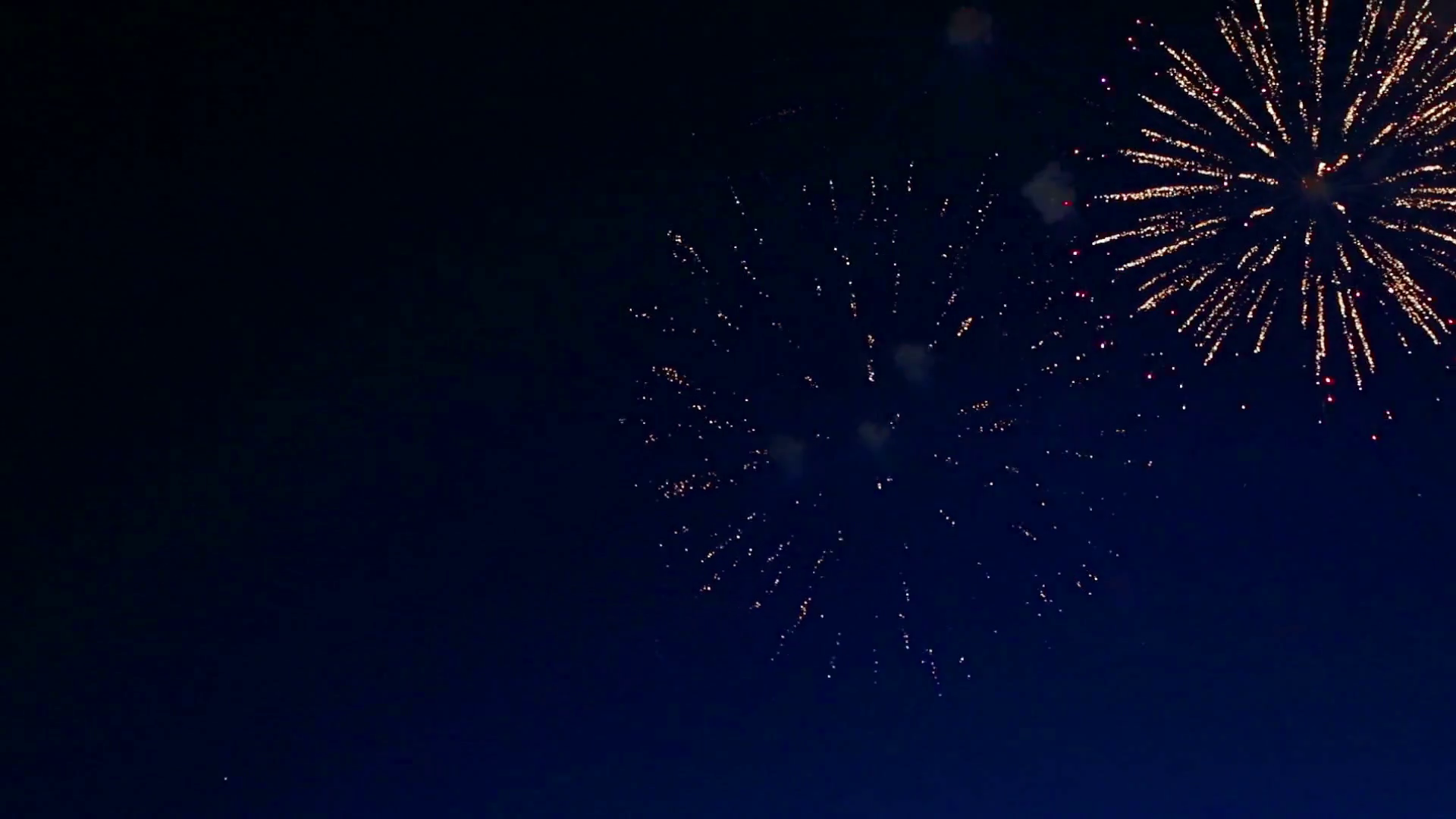 Beautiful Fireworks Show In Night Sky Stock Footage SBV-347342403 ...