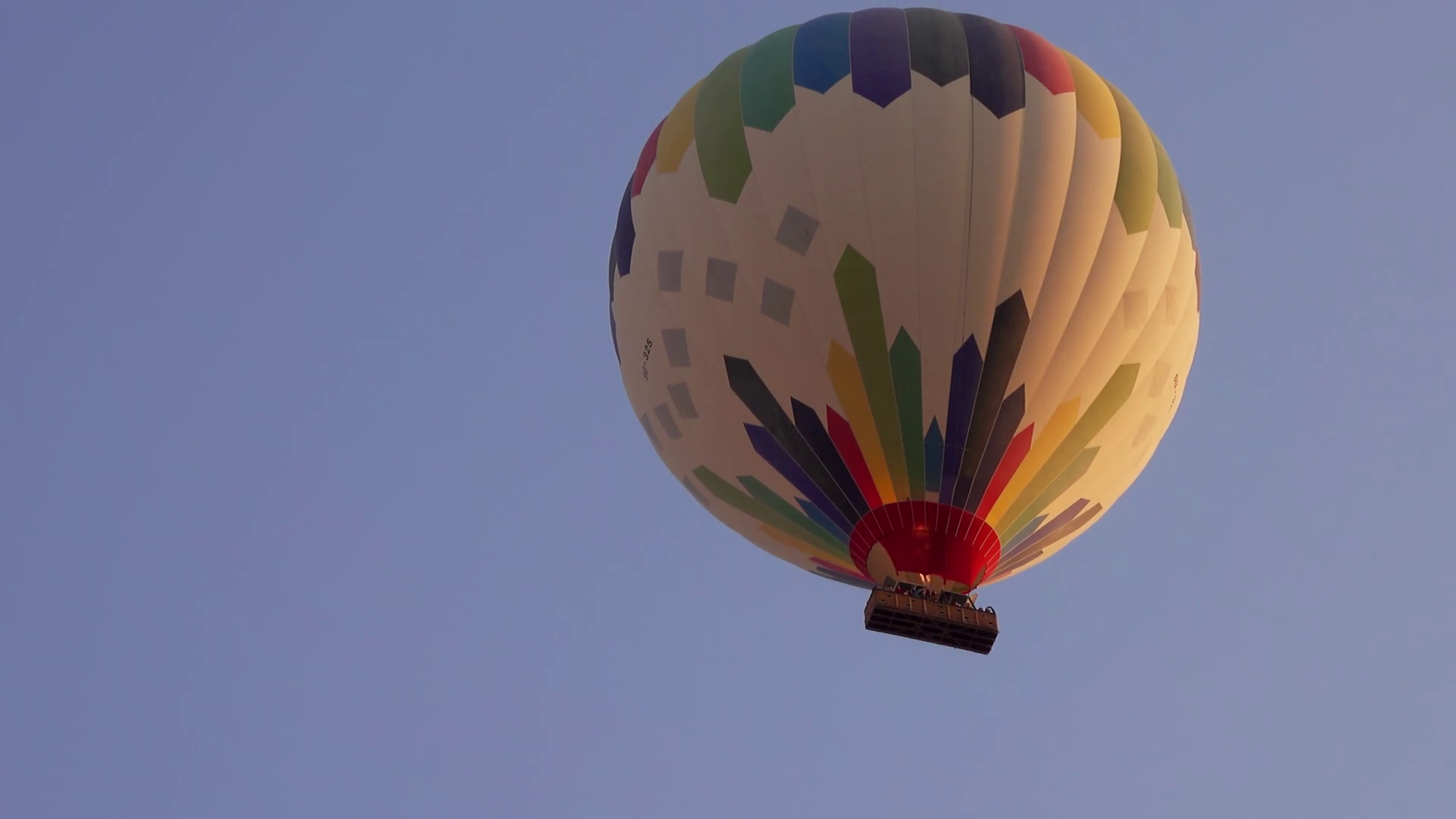 Air Balloon Soaring In Clear Sky Stock Footage SBV-347739690 - Storyblocks