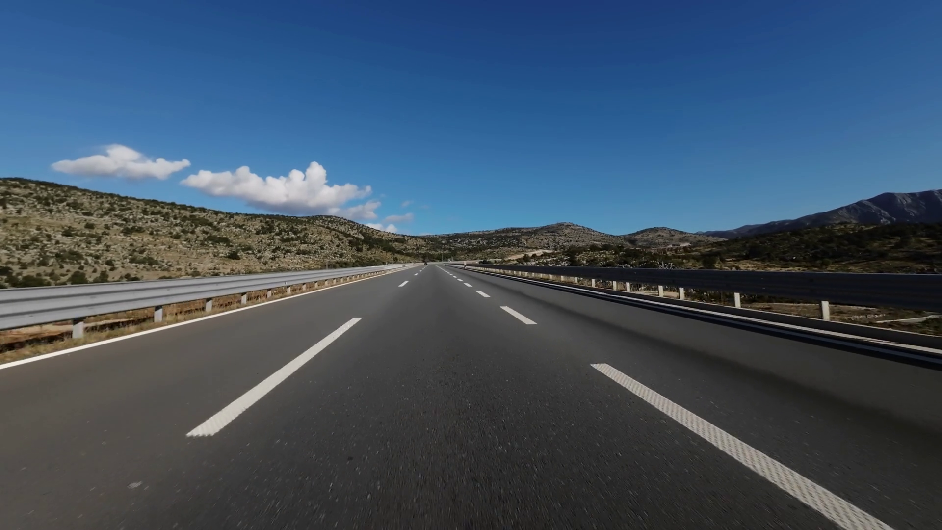 Pov Fast Car Driving On Highway At Sunny Day Stock Footage SBV ...