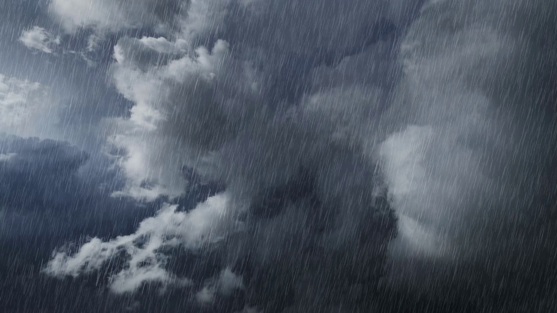 Dramatic Dark Storm Clouds Heavy Rainfall 4k Stock Footage SBV ...