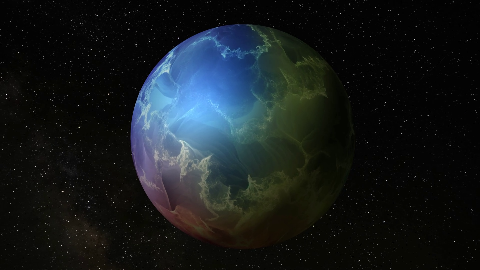 Abstract Multicolor Planet In Space Stock Motion Graphics SBV-348956622 ...