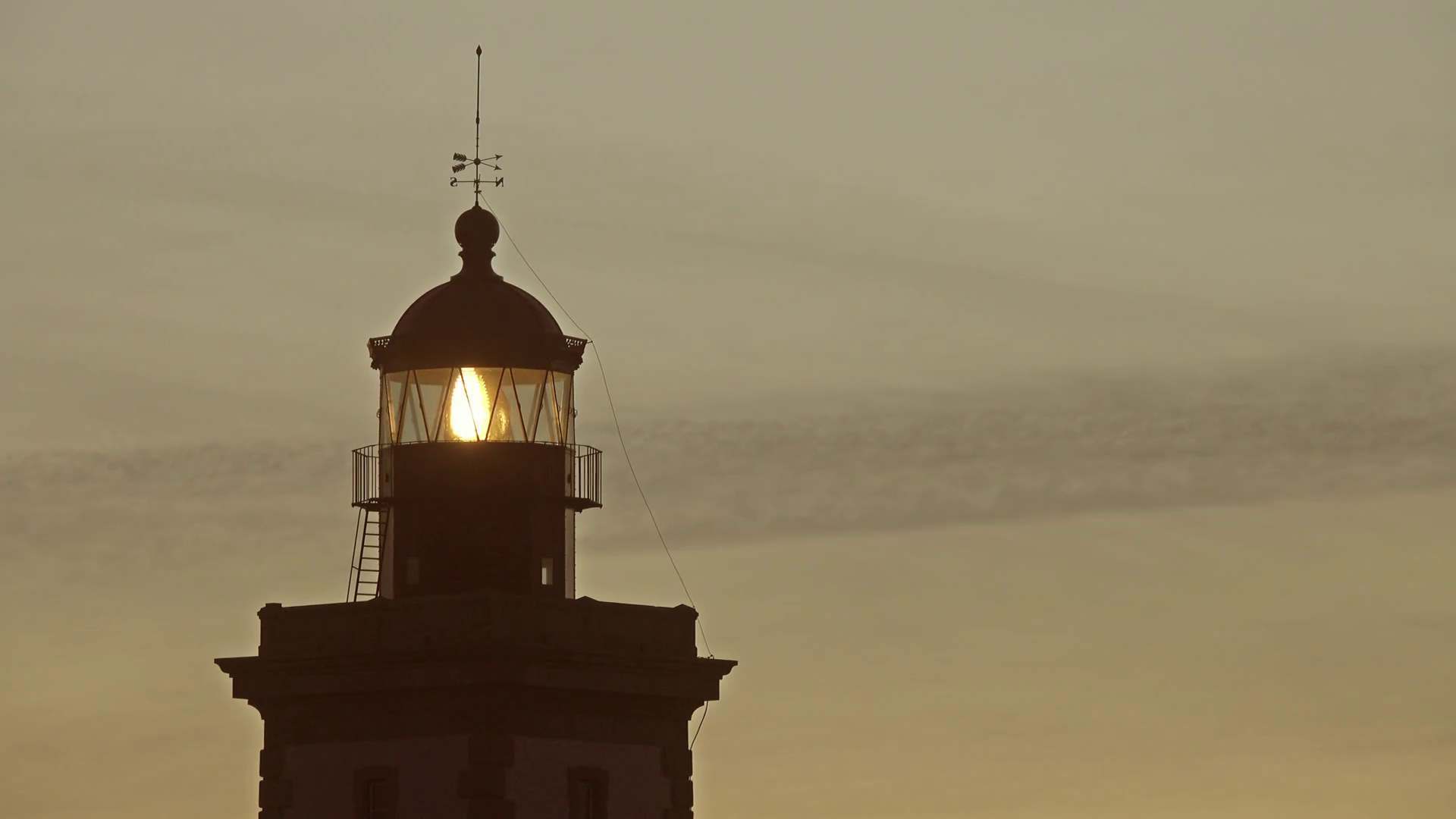 Lighthouse Lighting In Twilight At Sunset 4k Stock Footage SBV ...