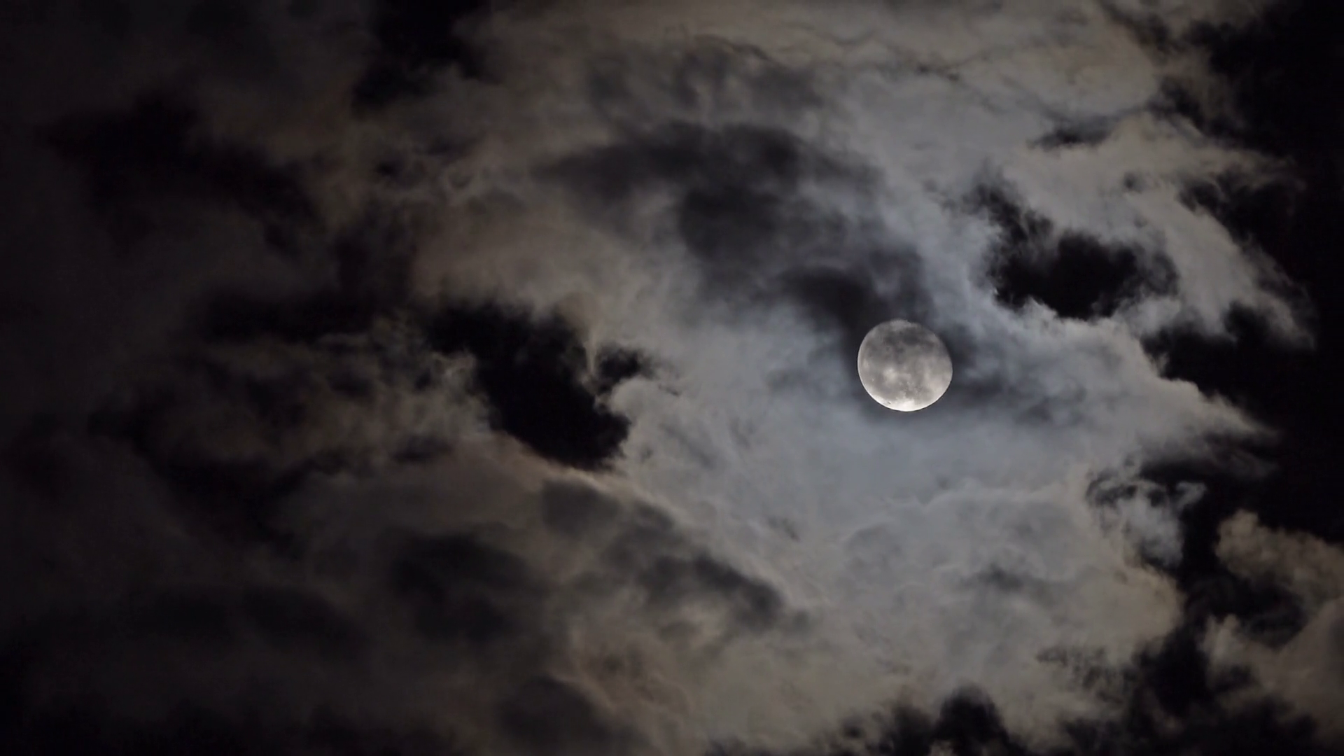 Full Moon Moving Between Clouds Stock Footage SBV-348454789 - Storyblocks