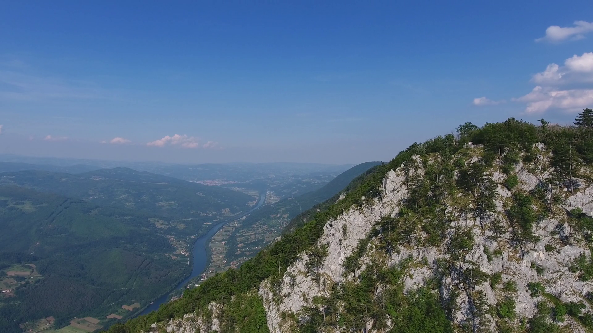 Aerial View Of Famous Banjska Stena Drina Stock Footage SBV-347652237 ...