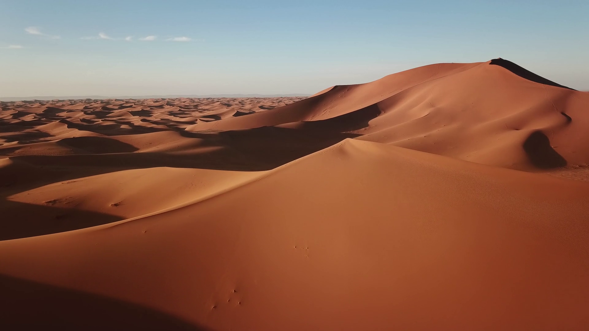 Aerial View On Big Sand Dunes In Desert At Stock Footage SBV-347317750 ...