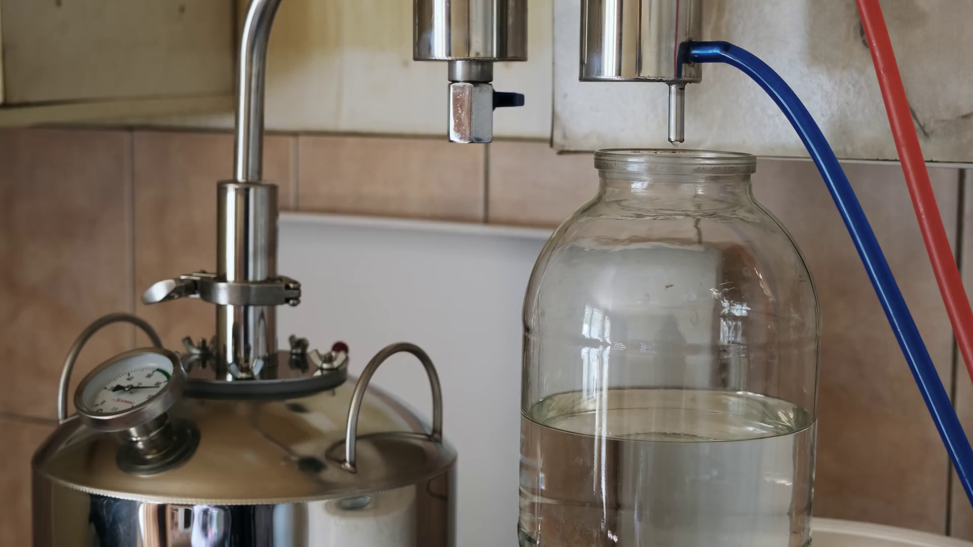 Home Alcohol Distillation Equipment Stock Footage SBV-347349052 ...