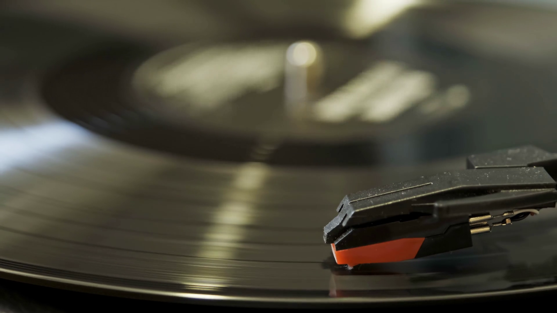 Music Turntable Old Vinyl Record Player Stock Footage SBV-348396842 ...