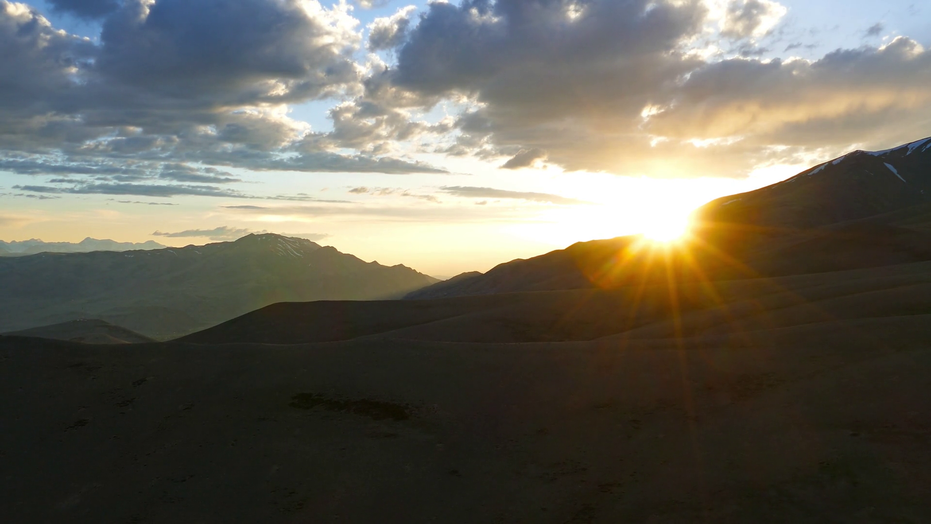 Beautiful Sunset In Altai Mountains 4k Stock Footage SBV-349249955 ...