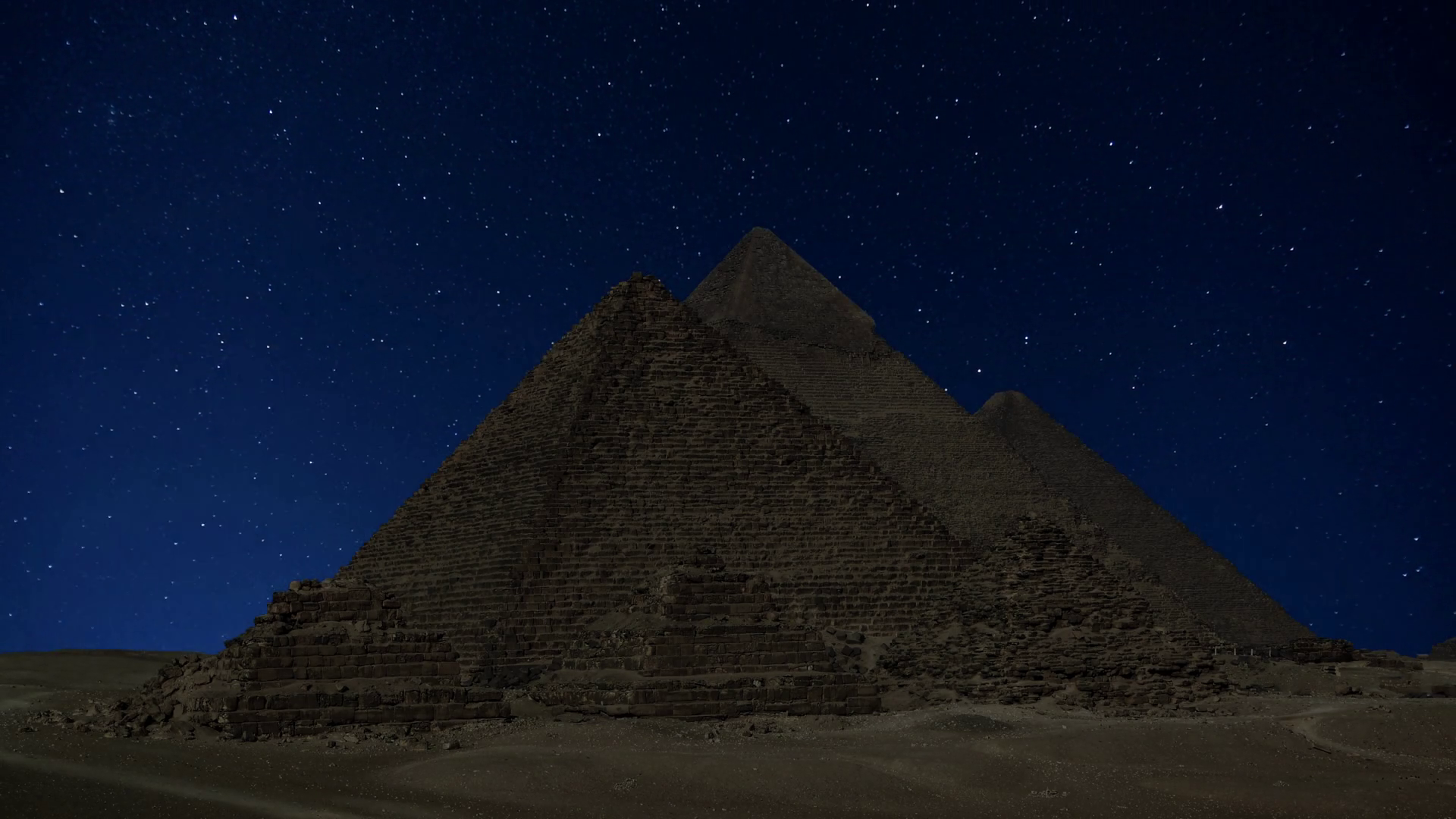 The Giza Great Pyramid Complex In Egypt Near Stock Footage SBV ...