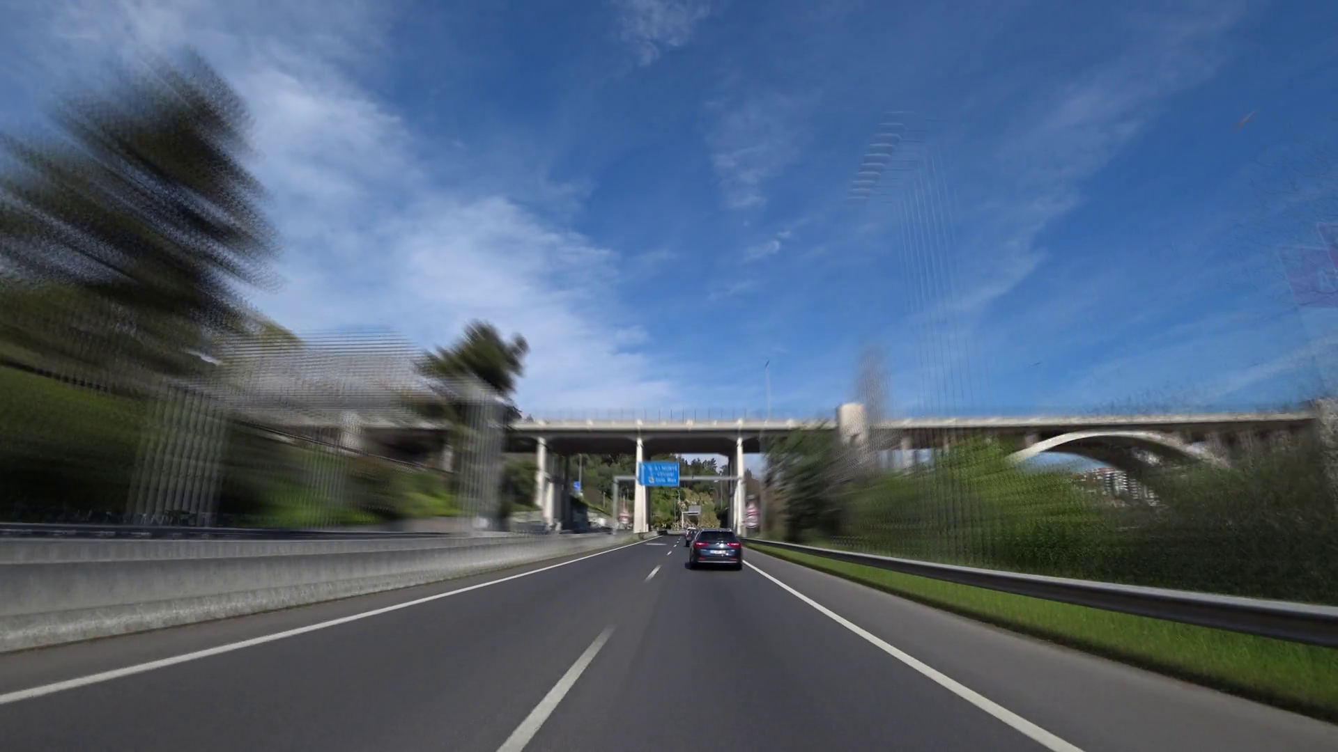 Driving On Modern Highway Roads In Lisbon Stock Footage SBV-348760056 ...