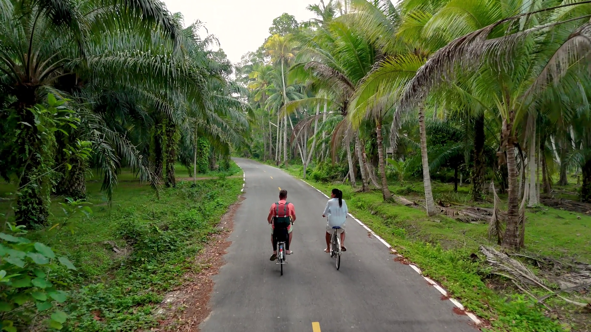 Leisurely Bike Ride Along Tranquil Path Stock Footage SBV-351788028 ...