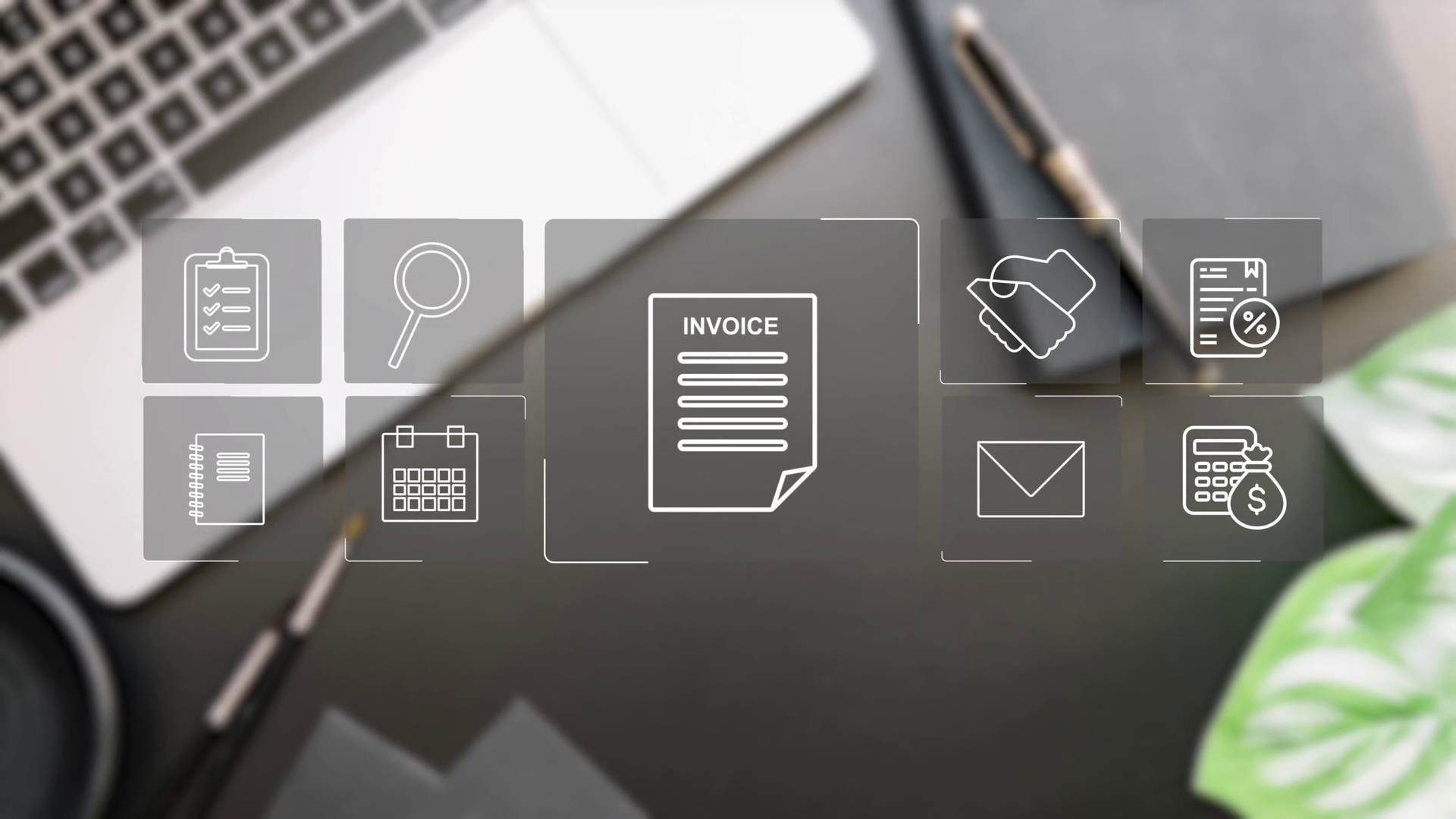 E-invoice Online Digital Statements Concept Stock Footage SBV-352403697 ...