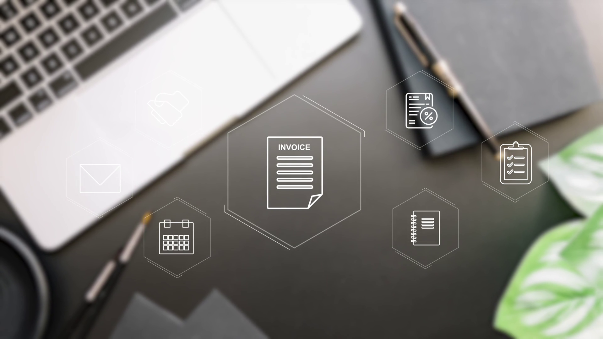 E-invoice Online Digital Statements Concept Stock Footage SBV-352403700 ...