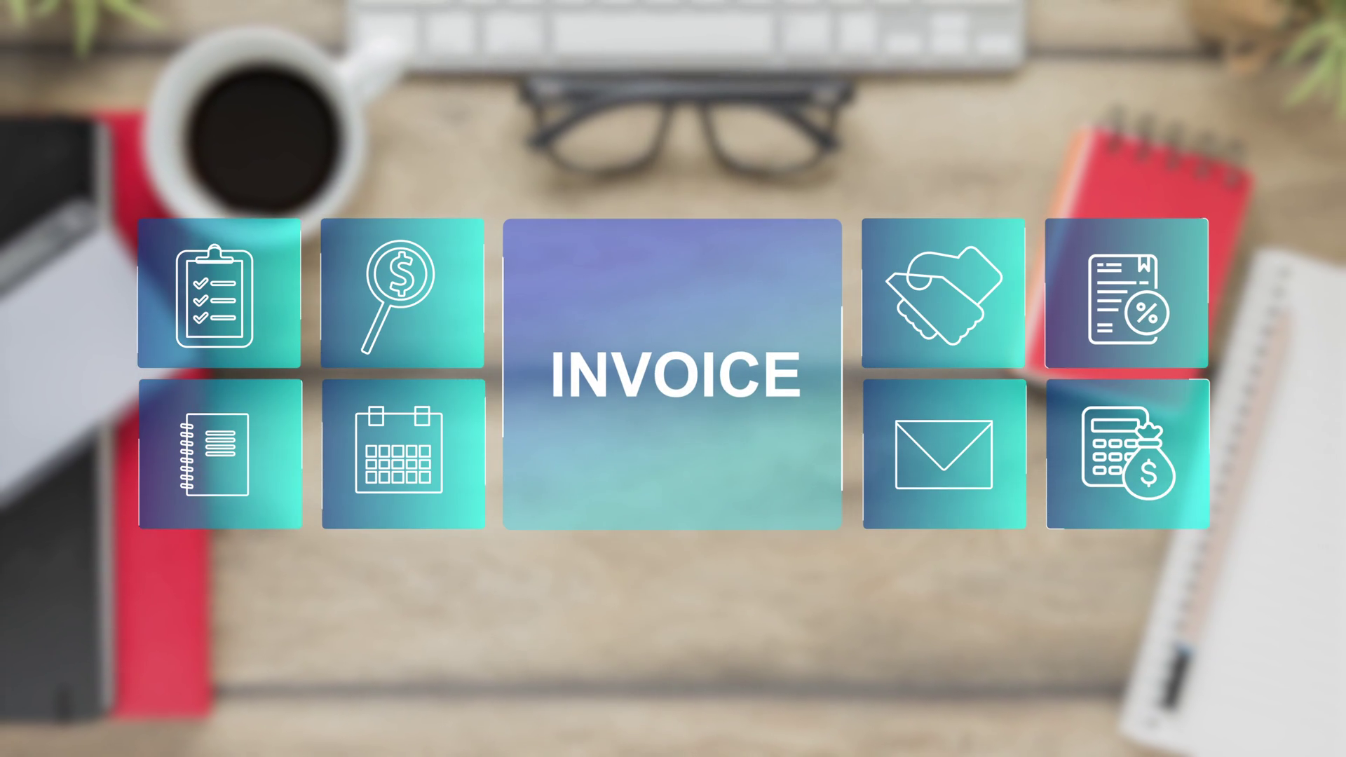 E-invoice Online Digital Statements Concept Stock Footage SBV-352403707 ...