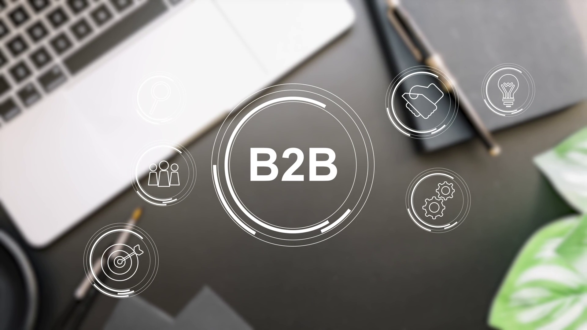 B2b Marketing Concept Business To Business Stock Footage SBV-352535208 ...
