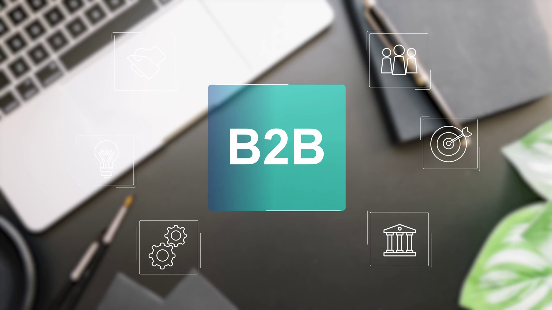 B2b Marketing Concept Business To Business Stock Footage SBV-352535212 ...