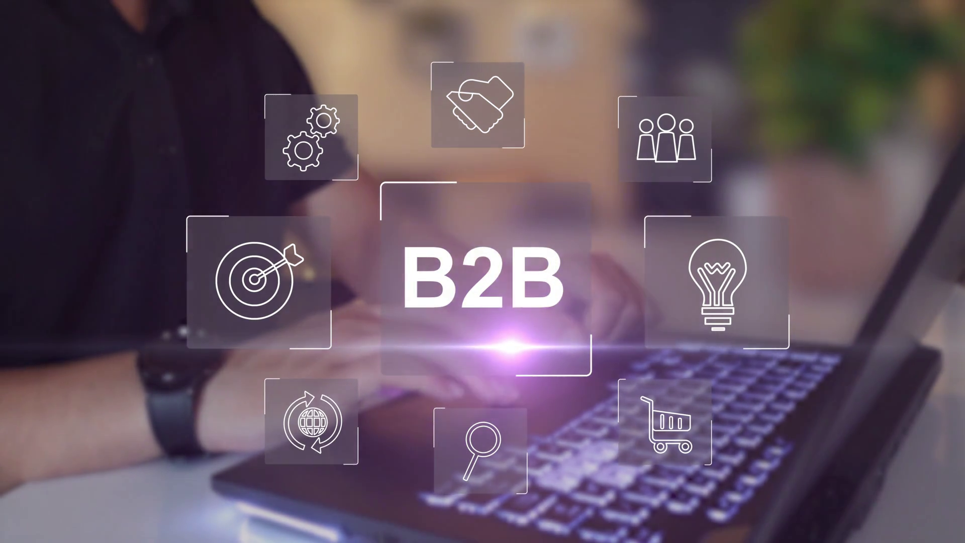 B2b Marketing Concept Business To Business Stock Footage SBV-352535186 ...