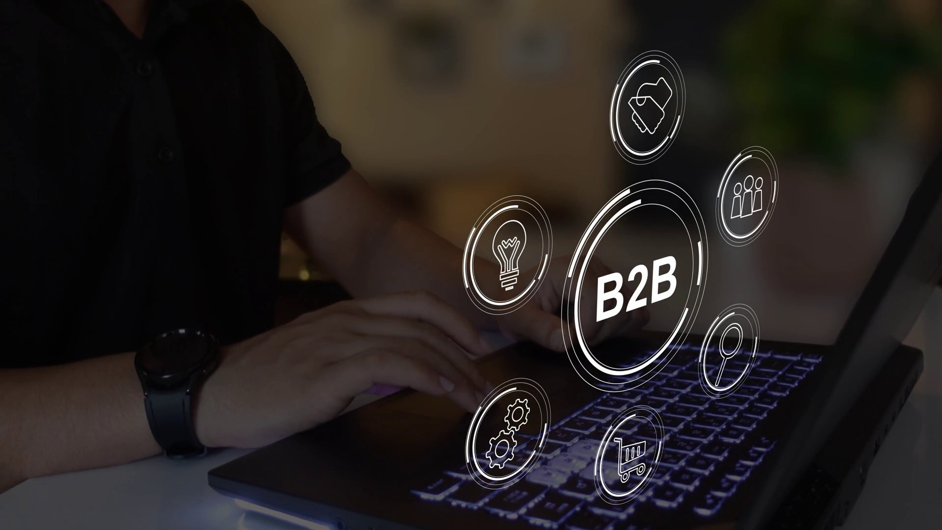 B2b Marketing Concept Business To Business Stock Footage SBV-352535159 ...