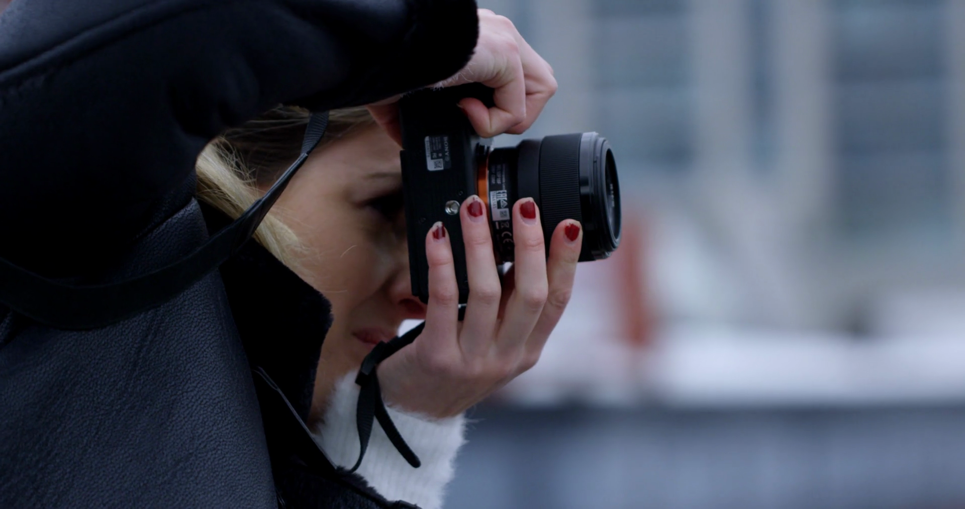 Authentic Female Photographer In Leather Stock Footage SBV-347705726 ...