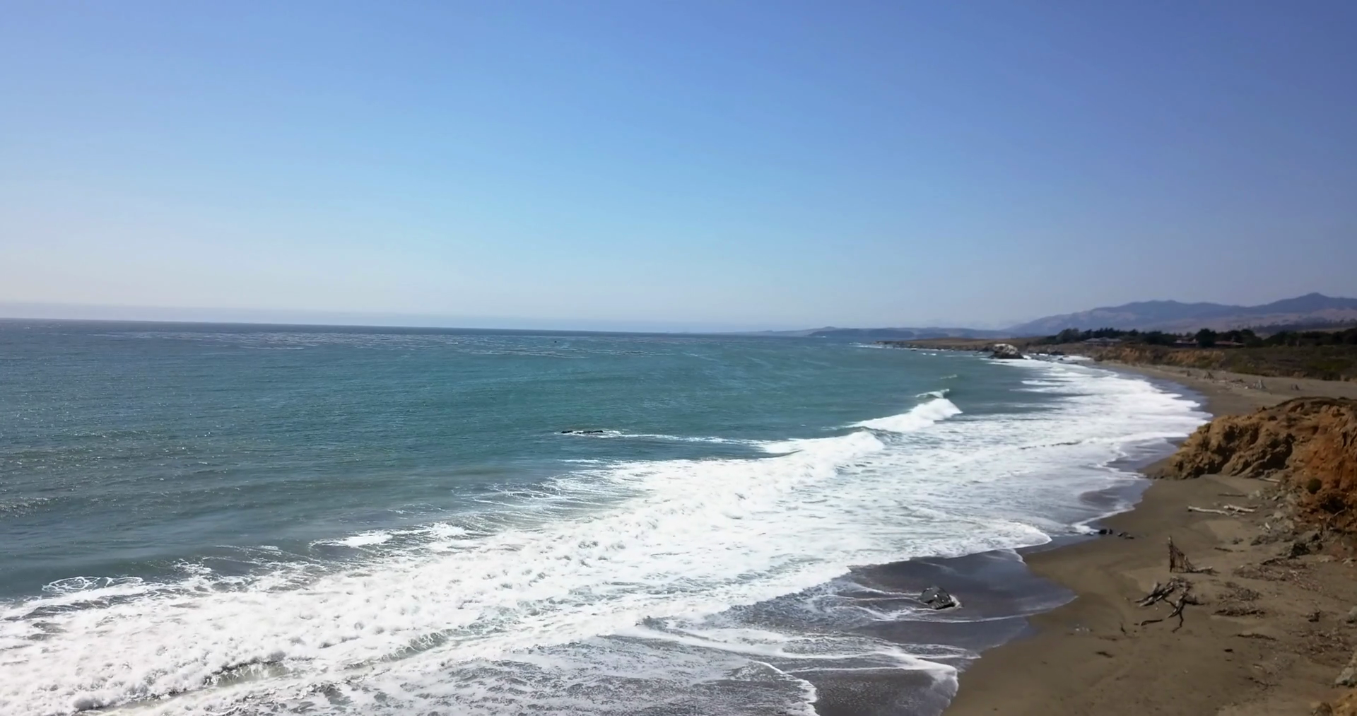Beautiful Ocean Front Beach Shot From Above Stock Footage SBV-347706927 ...