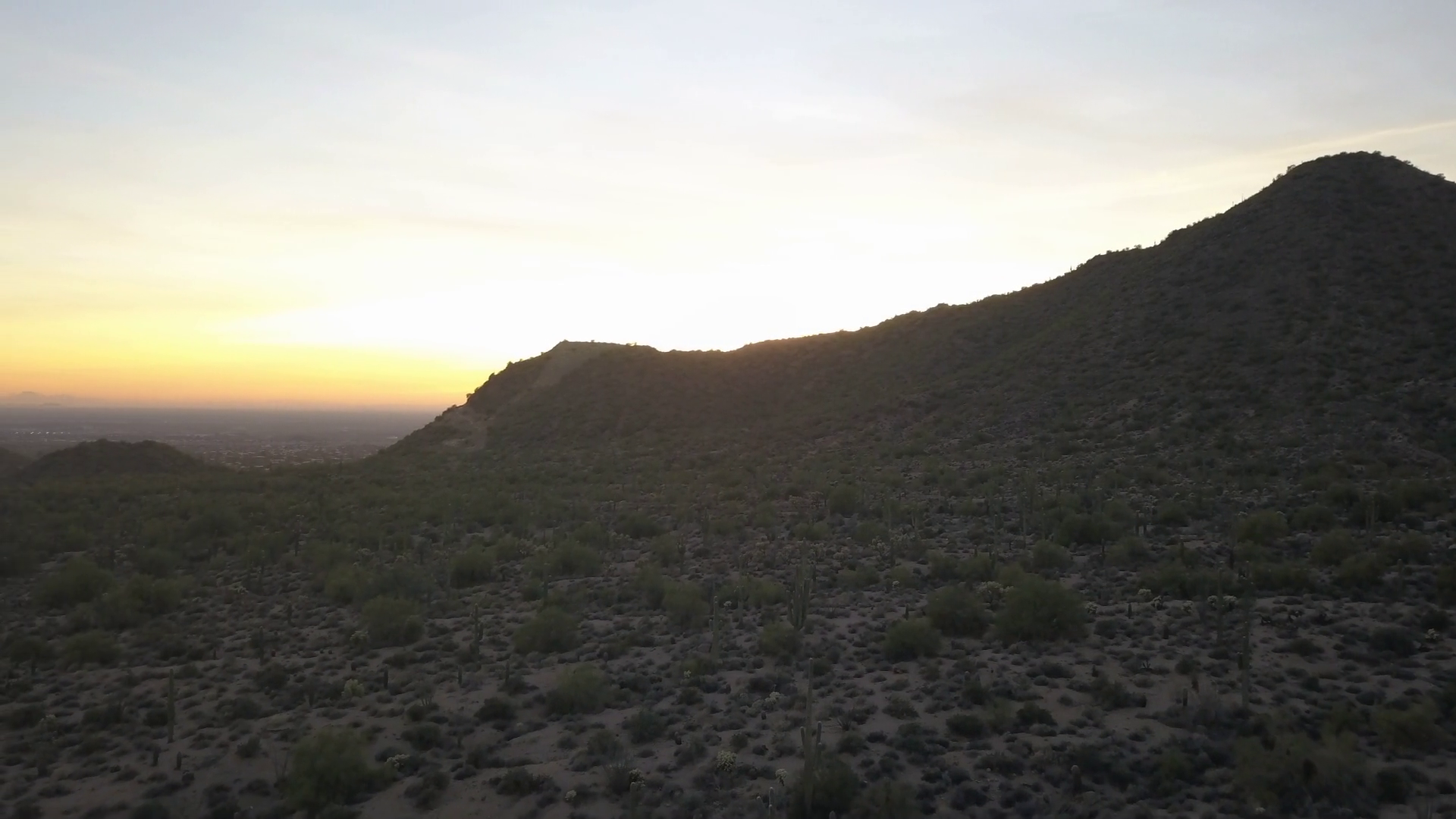 Desert Mountain Ranges Backlit With Georgous Stock Footage SBV ...