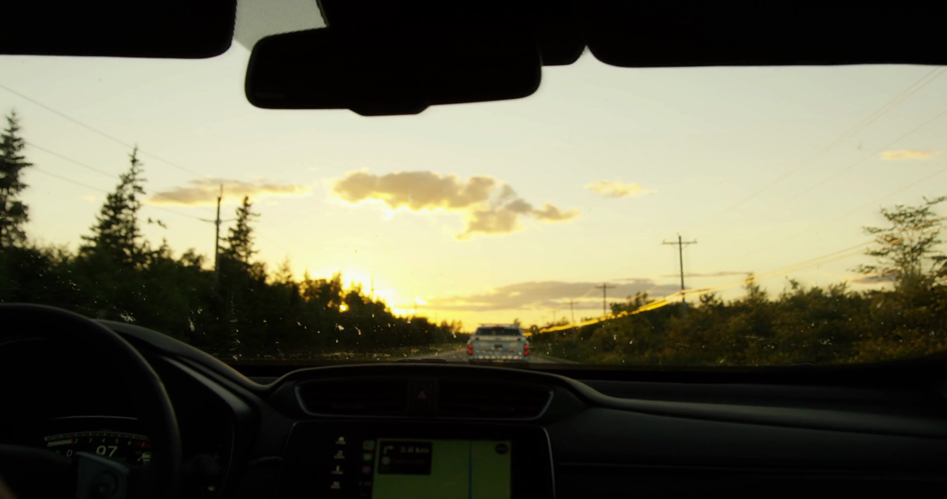 Driving Into Sunset From Car View Stock Footage SBV-347706277 - Storyblocks