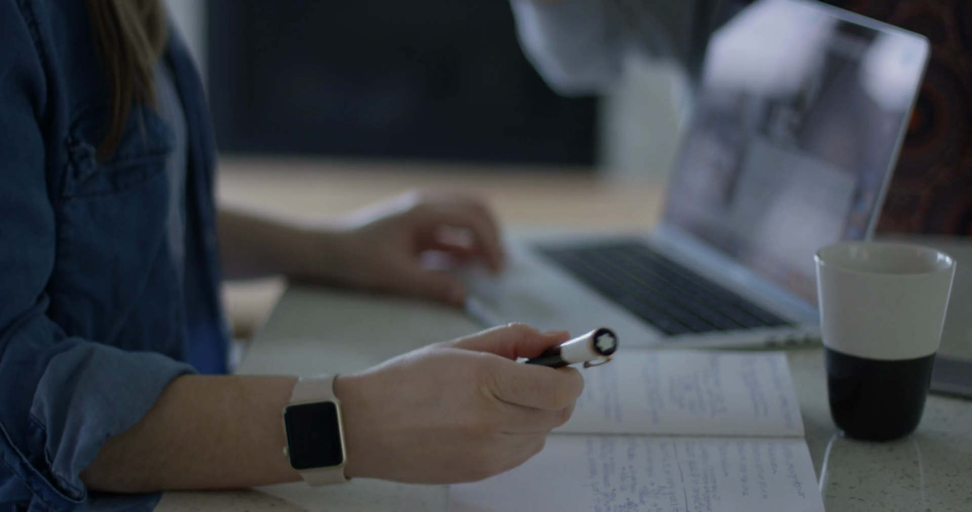 Female Friends Talking Working On Laptop Stock Footage SBV-348450351 ...
