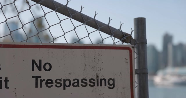 No Trespassing Sign Stock Footage: Royalty-Free Video Clips - Storyblocks