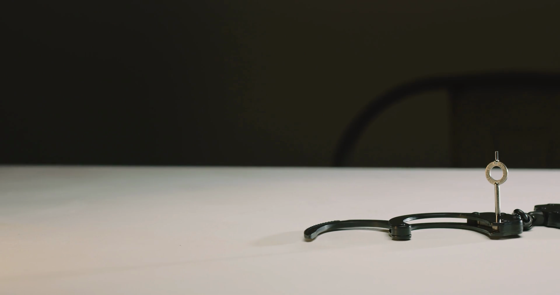 Unlocked Handcuffs On Interrogation Table Stock Footage SBV-348451271 ...