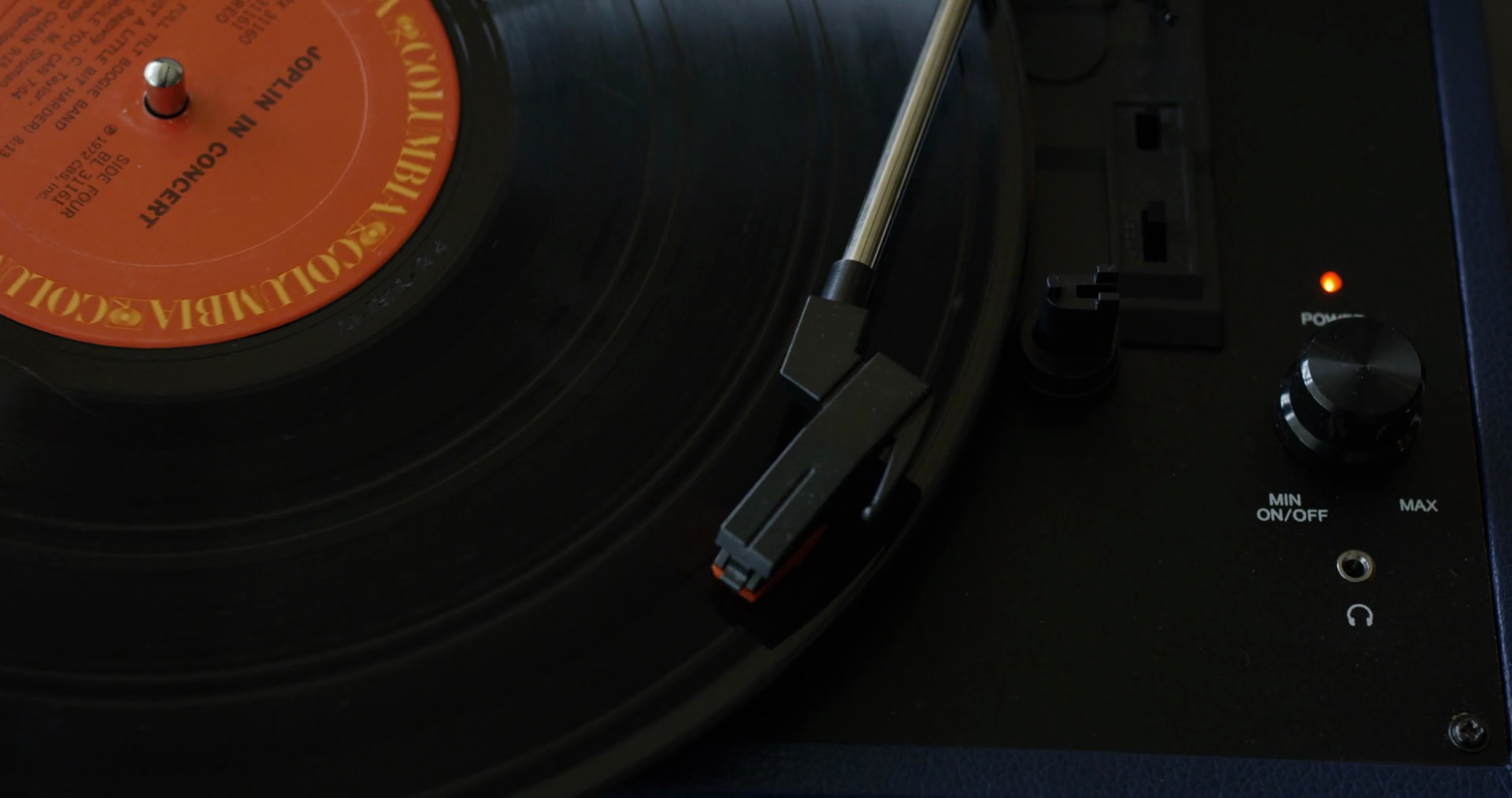 Vinyl Record Playing From Above Close Up Stock Footage SBV-347707448 ...