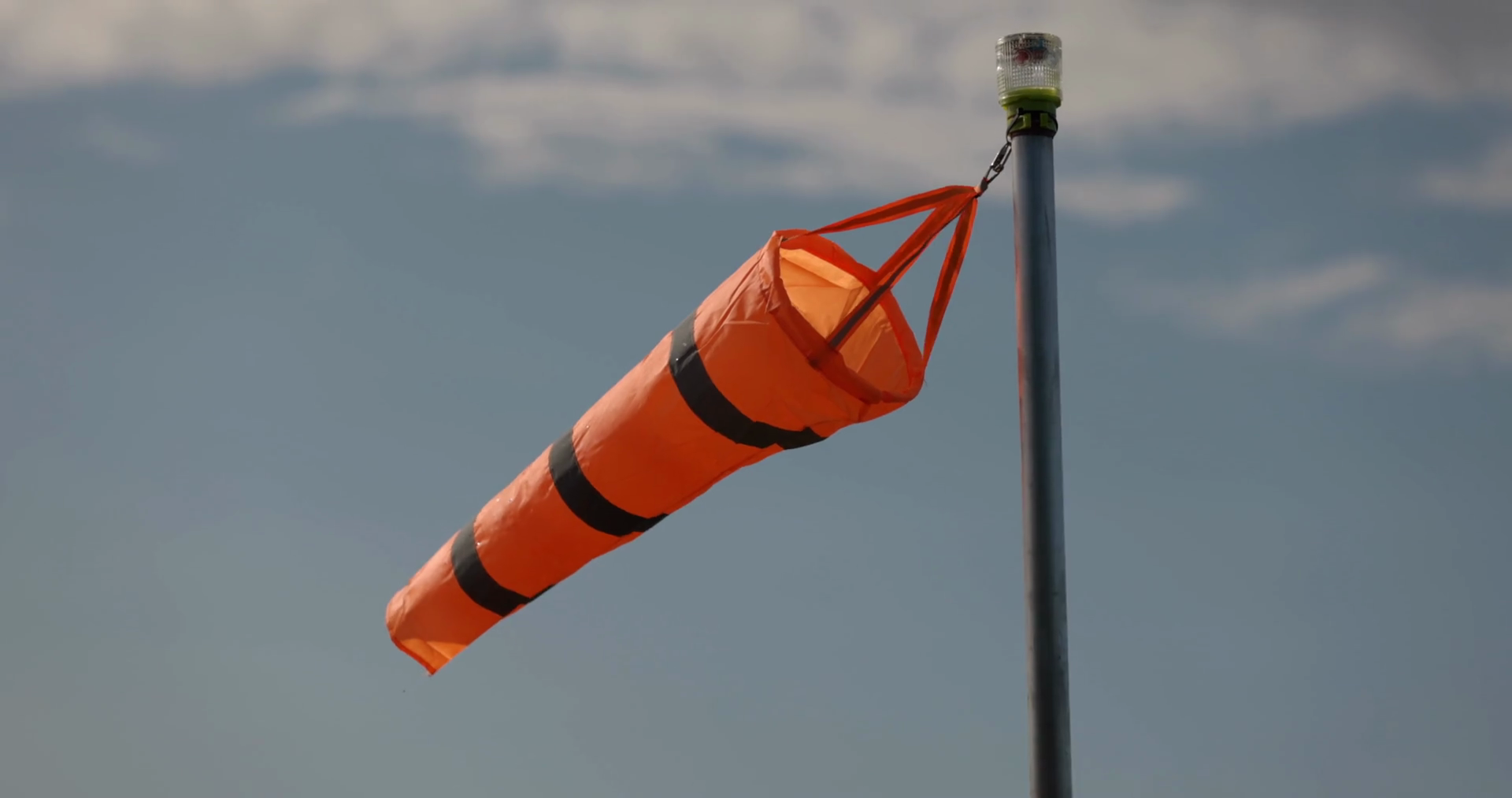 Windsock Blowing In Moderate Wind On Sunny Stock Footage SBV-348642730 ...