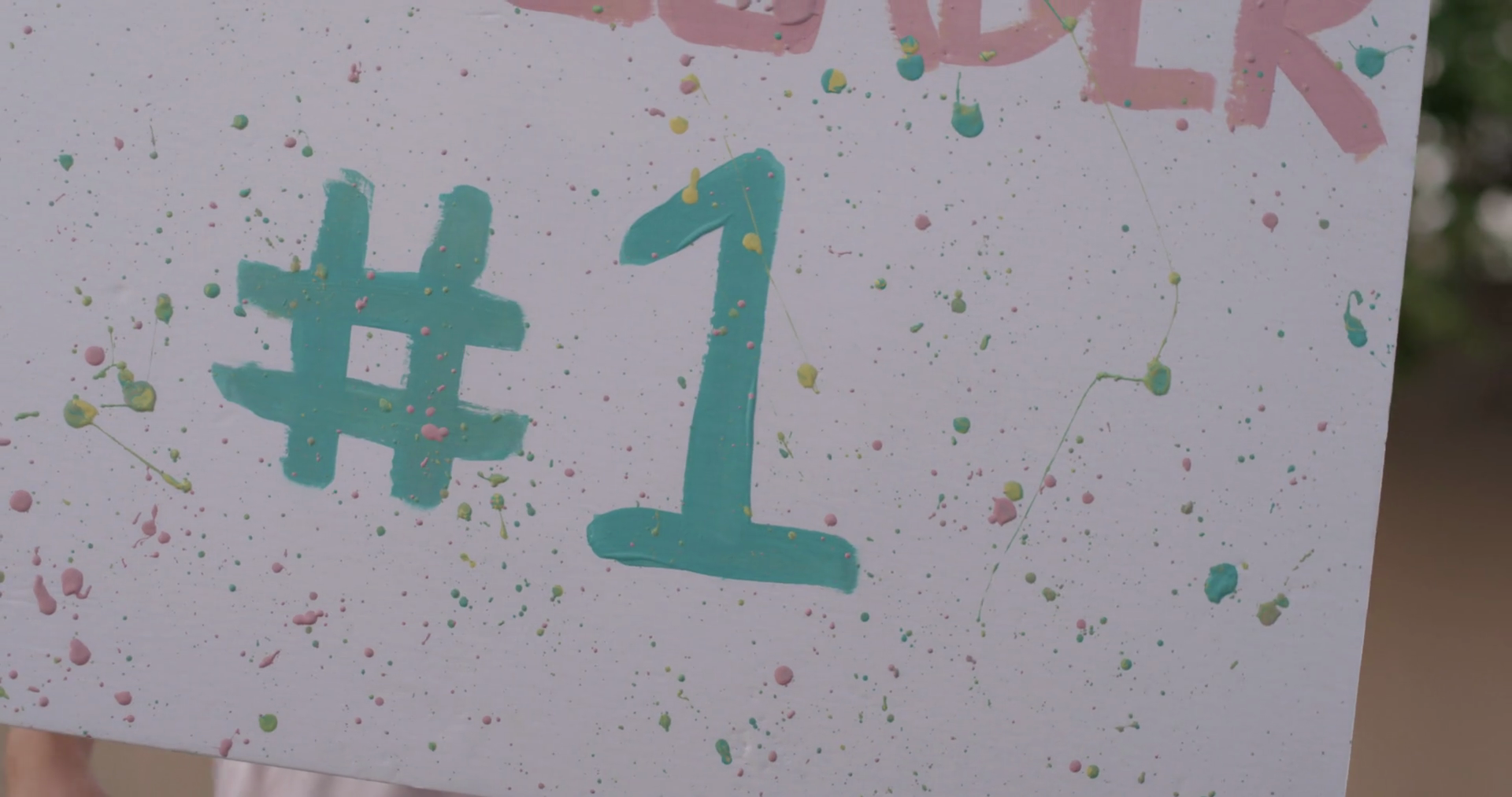 Woman Holding Up Number 1 Sign Stock Footage SBV-348450824 - Storyblocks