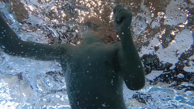 MAN HOLDING BREATHE UNDERWATER Stock Footage: Royalty-Free Video Clips ...