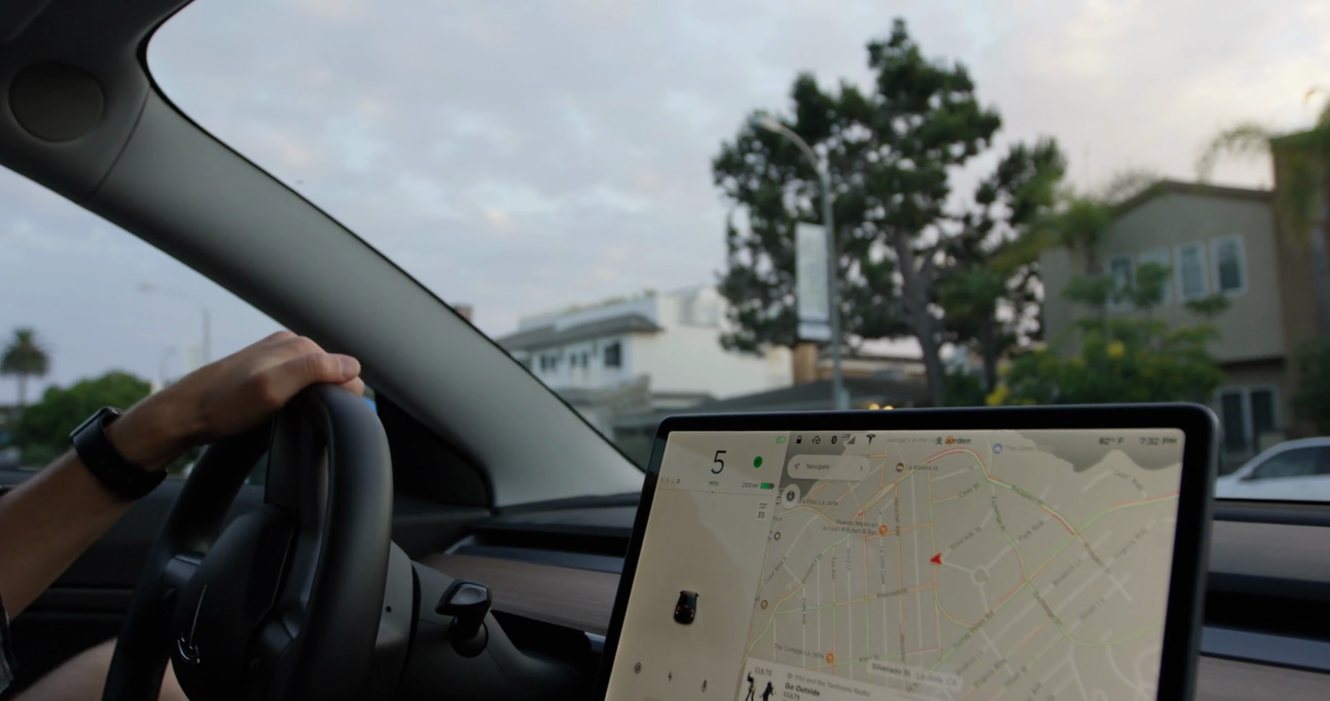 Young Man Driving Car With Large Dash Stock Footage SBV-347708480 ...