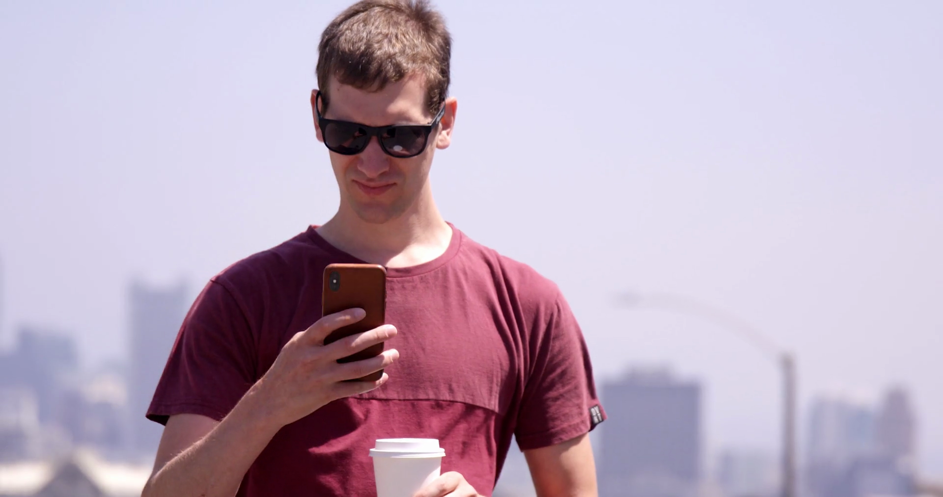 Young Man Recieves Confusing Text Message To Stock Footage SBV ...
