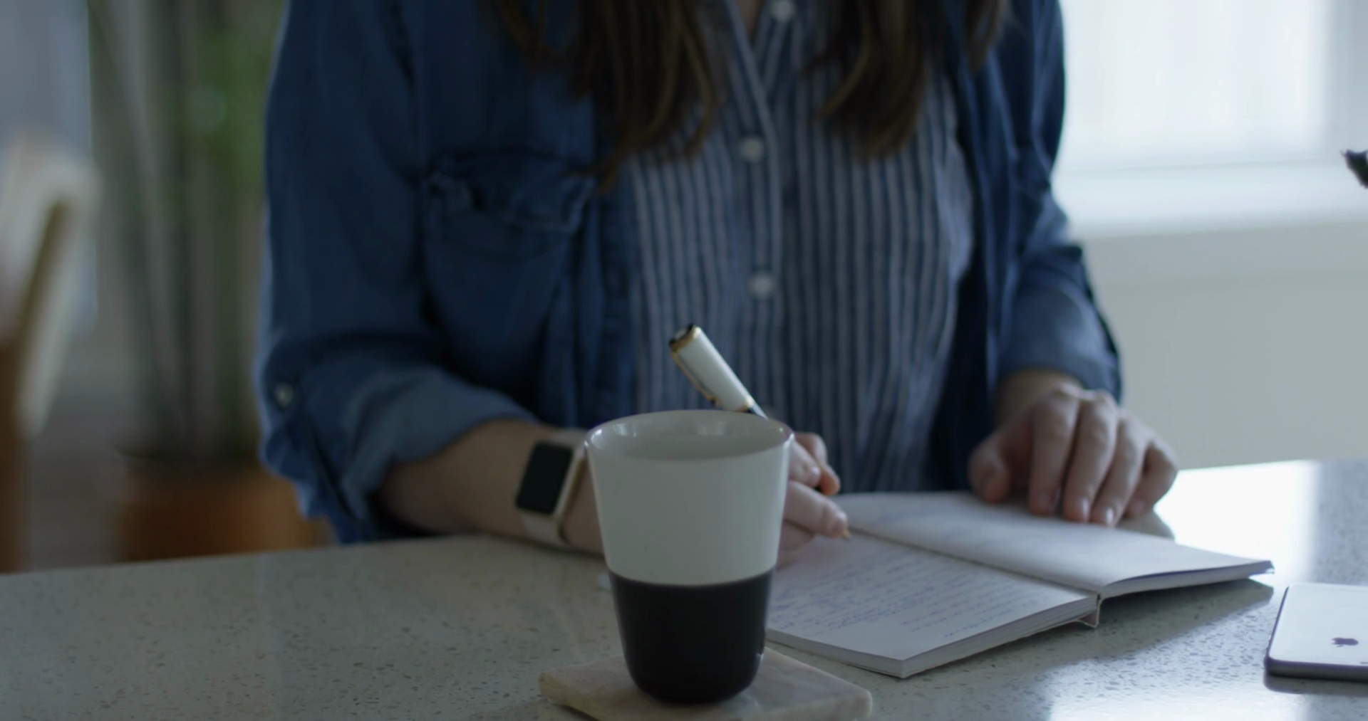 Young Woman Writing Notes Writers Block Stock Footage SBV-348450458 ...