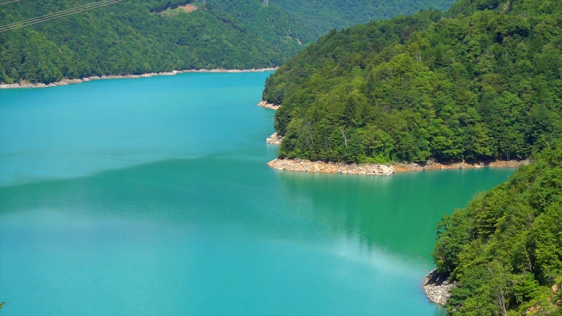 Stunning Blue Lake In Mountains Stock Footage SBV-326424176 - Storyblocks