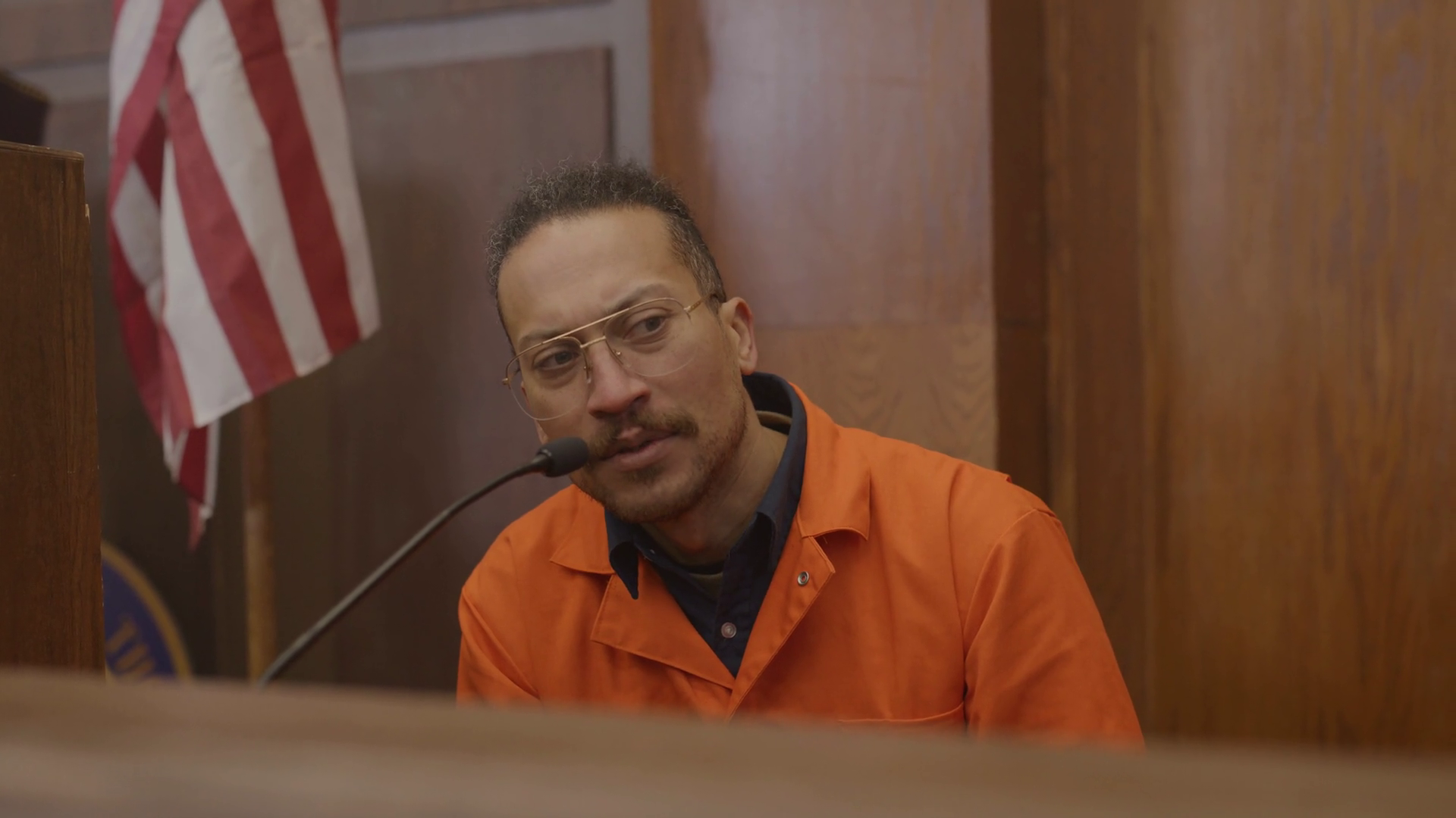 Close Up View Of Inmate Giving Testimony In Stock Footage SBV-351672423 ...