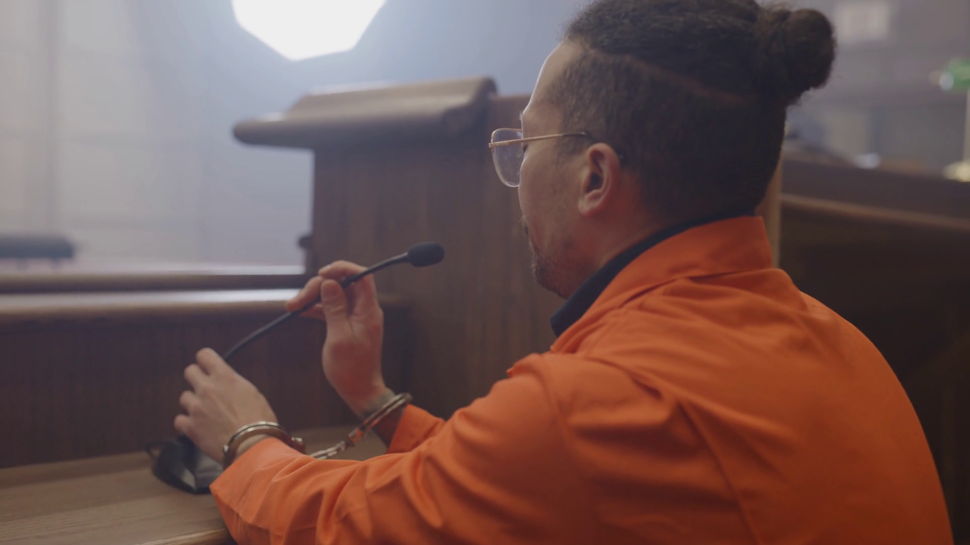 Close Up View Of Handcuffed Inmate Stock Footage SBV-351671823 ...