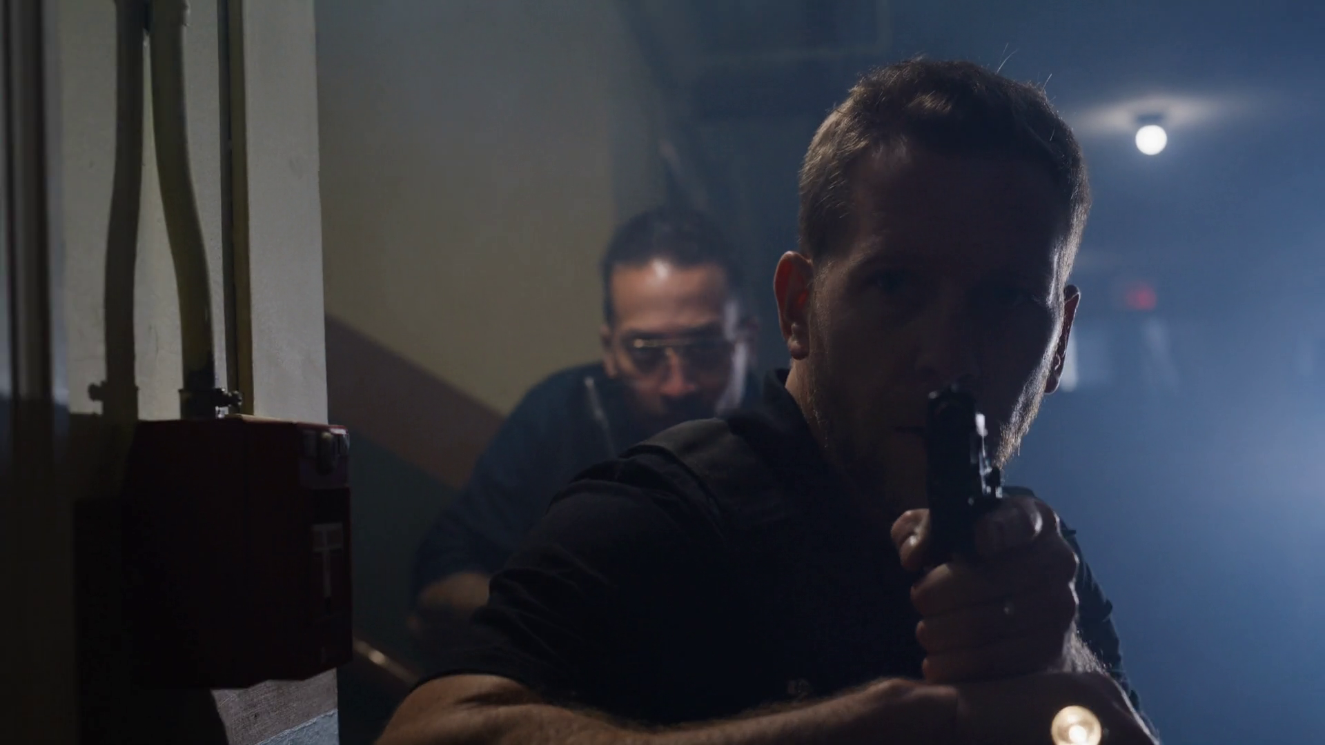 Police Action Scene Close Up On Gun Stock Footage SBV-349335029 ...