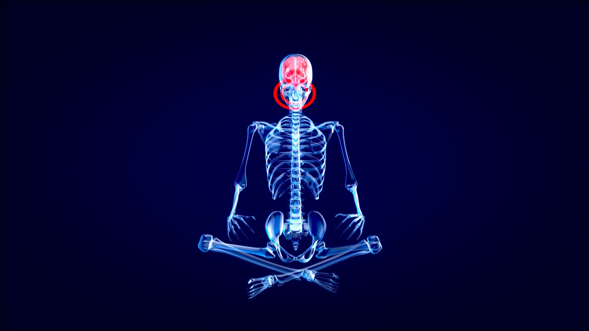 3D Creative abstract zen man in Xray Stock Video Footage 00:11 SBV ...
