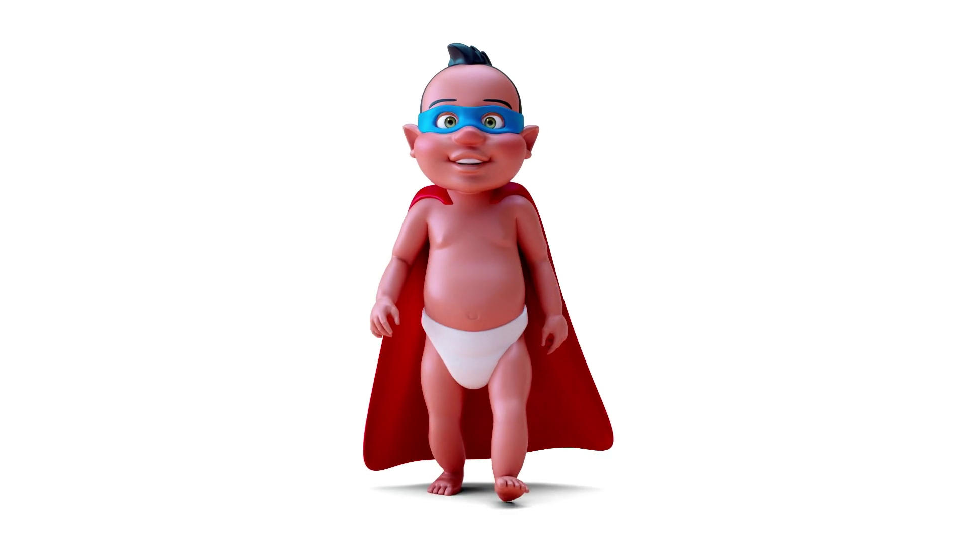 Fun 3d Cartoon Of Super Baby Stock Motion Graphics SBV-346829989 ...