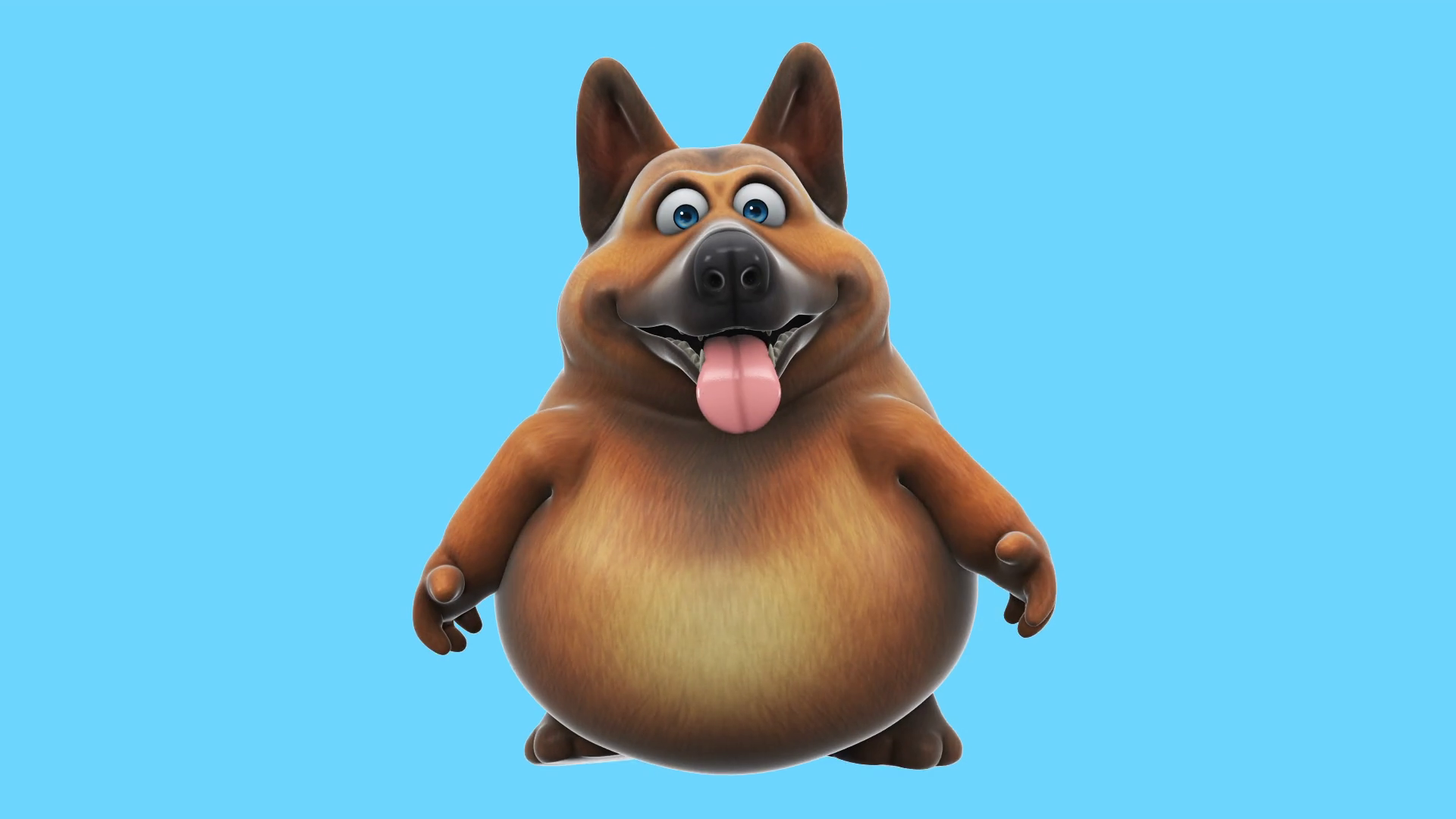Fun 3d Cartoon Dog Talking (with Alpha Stock Motion Graphics SBV ...