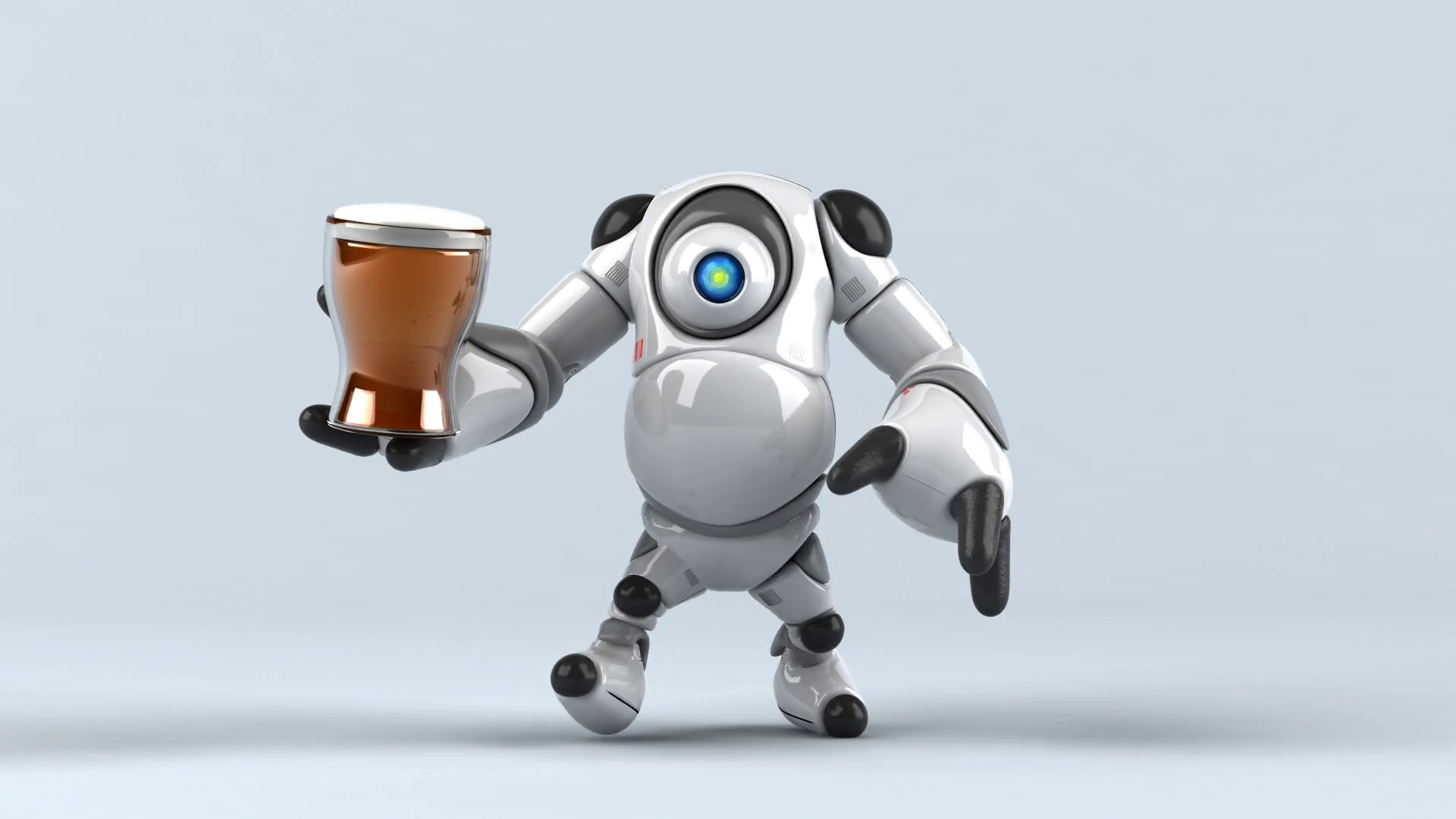 Big Robot - 3d Animation Stock Footage SBV-336144543 - Storyblocks