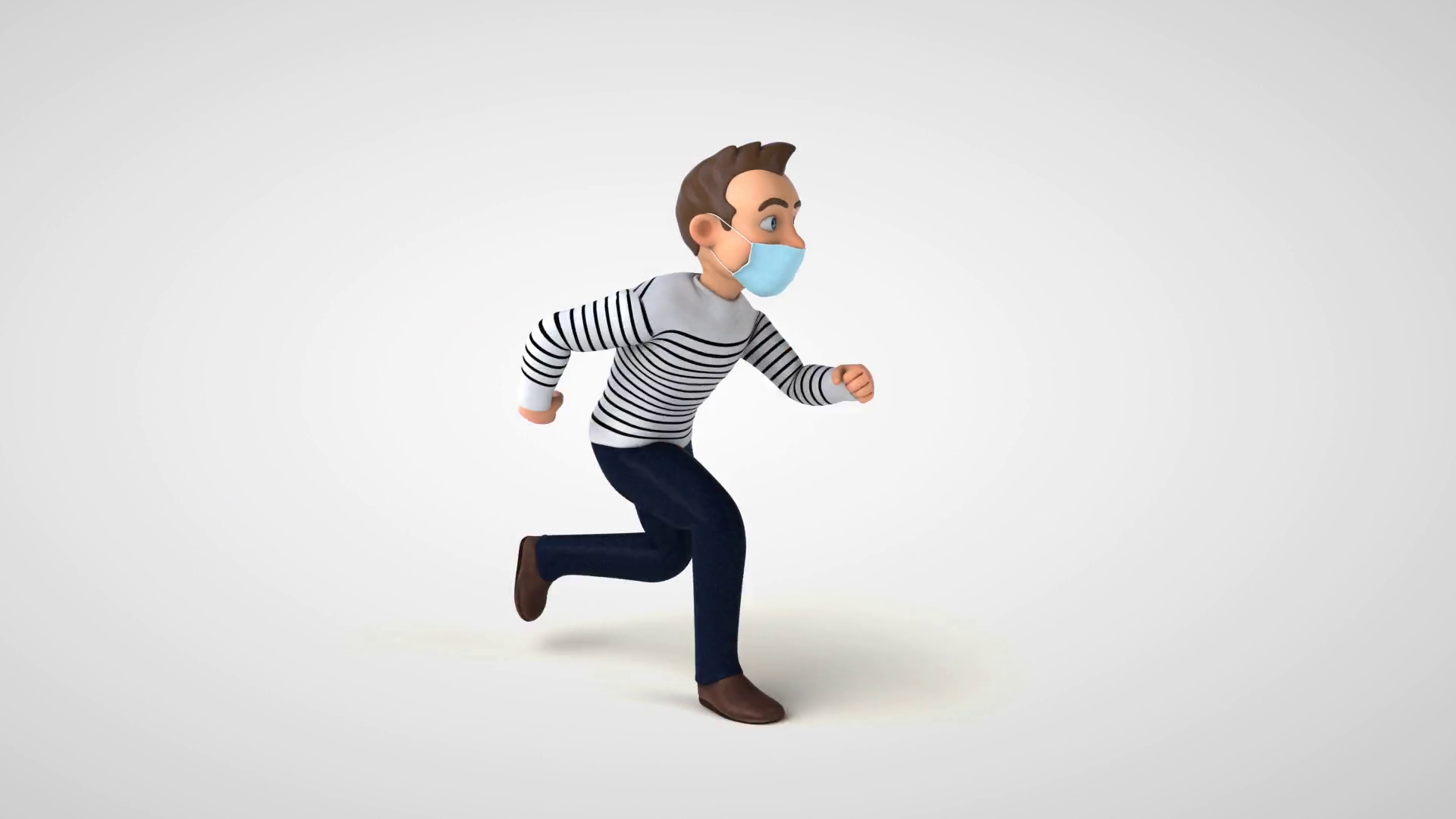 Cartoon Character With Mask Stock Motion Graphics SBV-338367799 ...