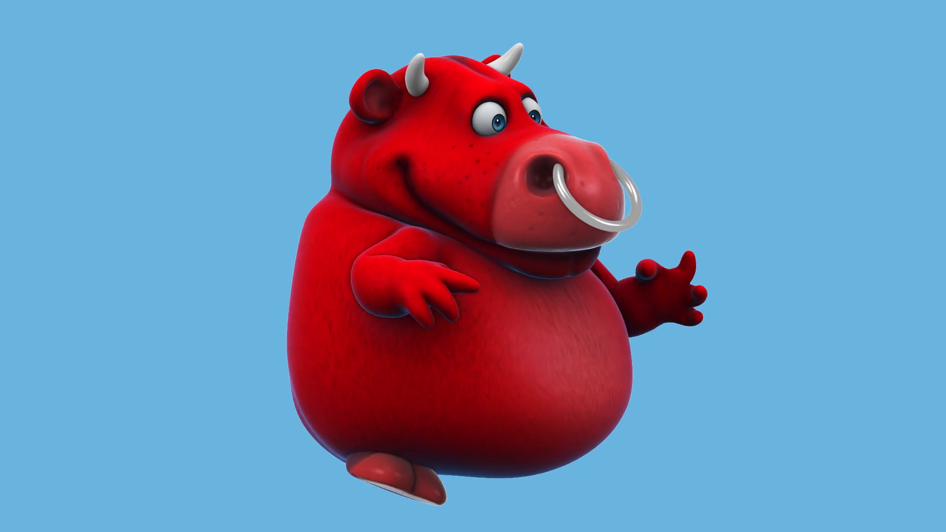 Fun 3d Cartoon Bull Dancing (with Alpha Stock Motion Graphics SBV ...